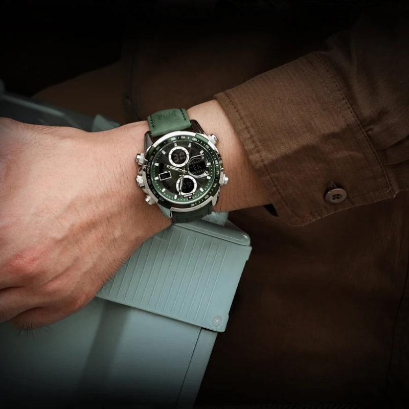 Modern Luxury Dual Display Chronograph Quartz Watch for Men – Inspire Watch