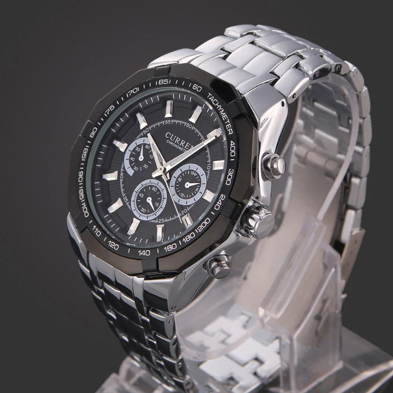 Classic Two-Tone Stainless Steel Quartz Watch for Men – Inspire Watch