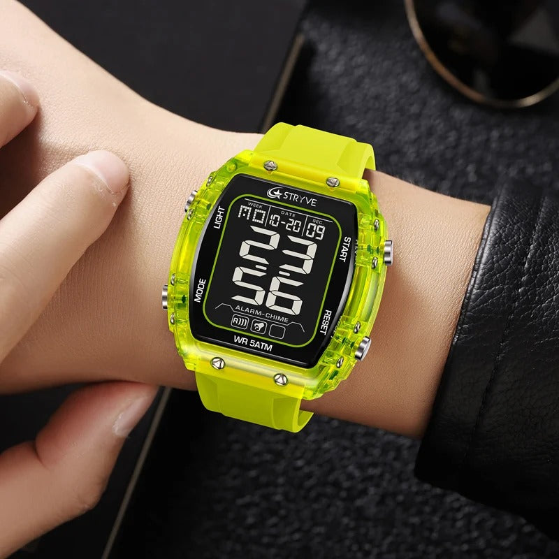 Vibrant Candy Color Sporty Digital Display Watch for Men – Inspire Watch