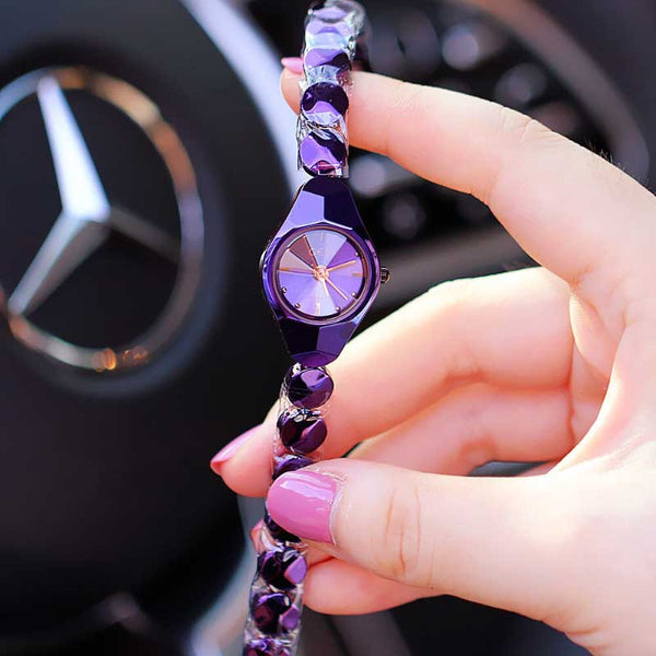 Luxurious Beaded Mini Dial Quartz Watches for Women – Inspire Watch