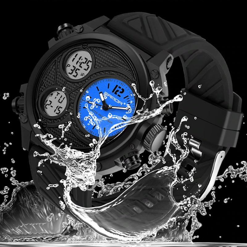 Triple Digital Dial Display Casual Watch for Men – Inspire Watch