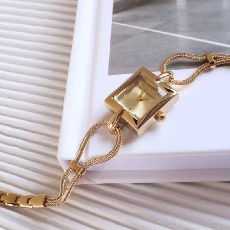 Retro Square Dial Bracelet Style Quartz Watch for Women – Inspire Watch