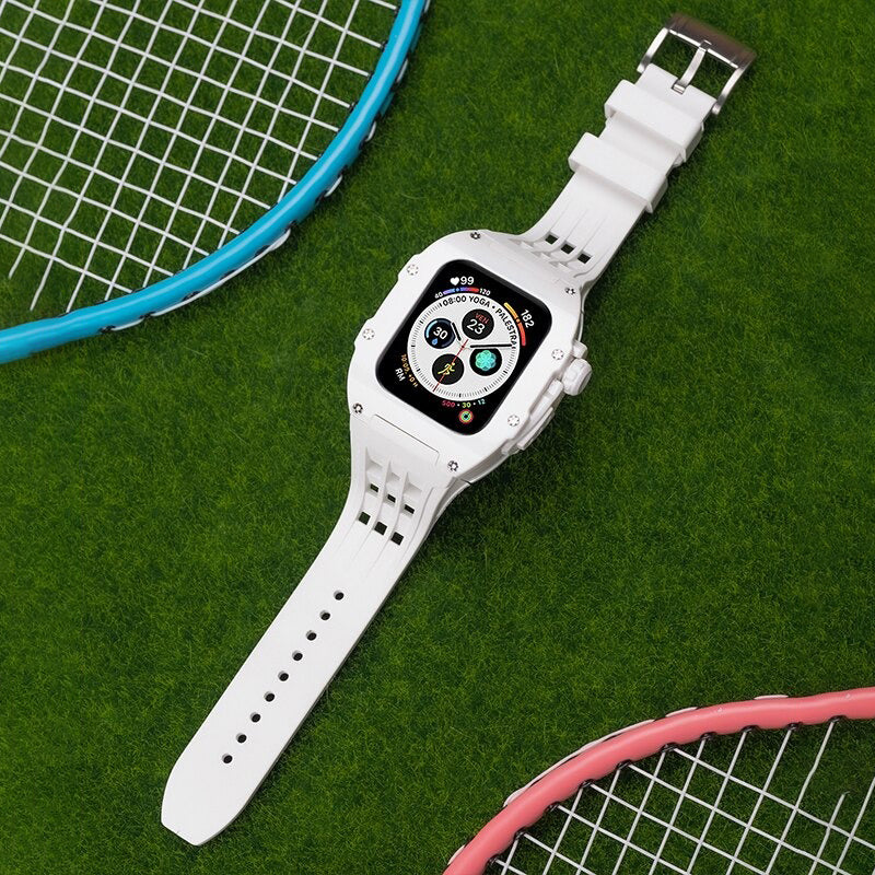 Sporty Solid Colored Modification Kit for Apple Watches – Inspire Watch