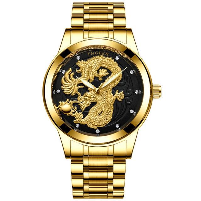 The Dragon™ Luxury Creative Dragon Luxury Steel Strap Watch For Men ...