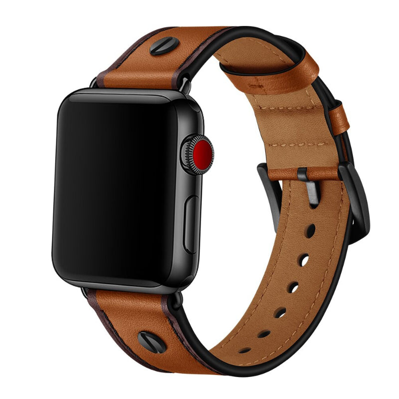 Men's Country Style Leather Replacement Straps for Apple Watches ...