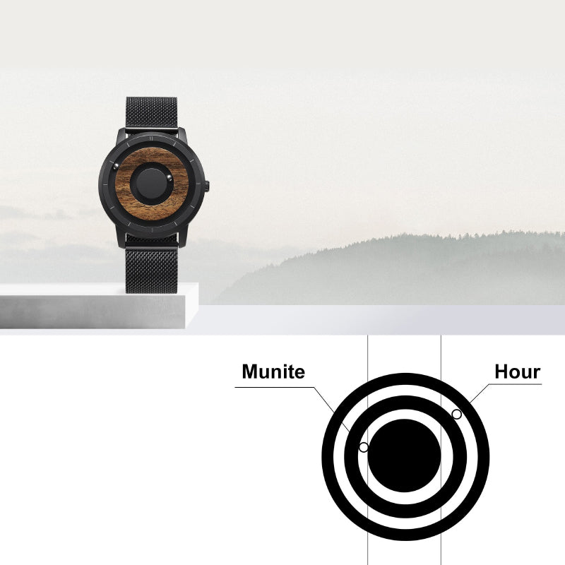 Creative Magnetic Wooden Dial Sports Quartz Watches – Inspire Watch