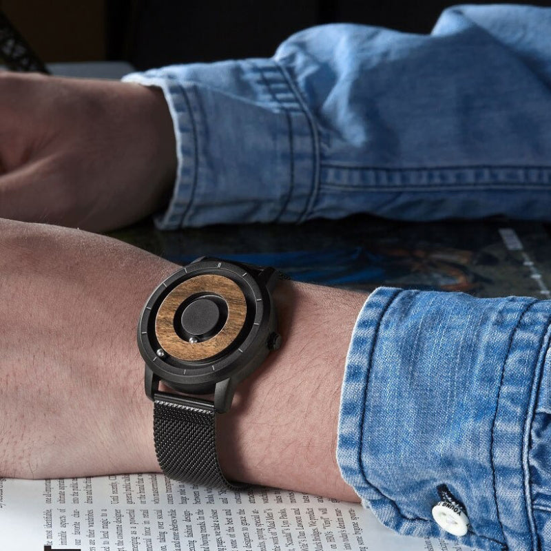 Creative Magnetic Wooden Dial Sports Quartz Watches – Inspire Watch
