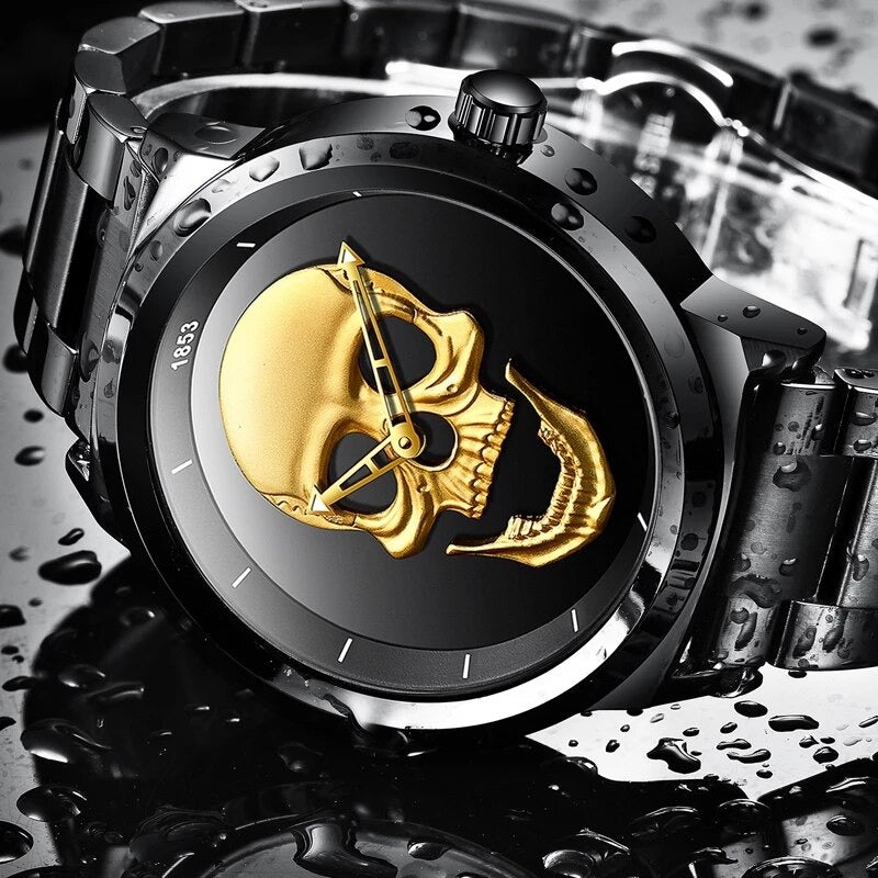 Exceptional Luminous Skull Dial Sports Quartz Watches – Inspire Watch