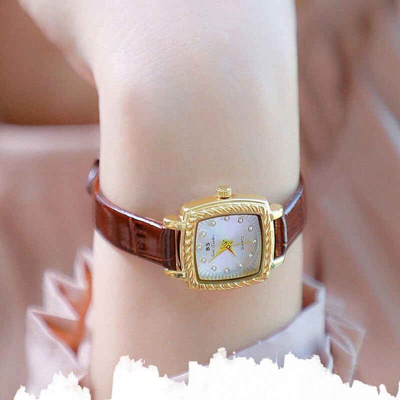 Retro Elegance Thin Dial Leather Strap Quartz Watches – Inspire Watch