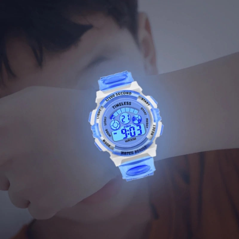 Kids Luminous Digital LED Display Waterproof Fashion Watches – Inspire ...