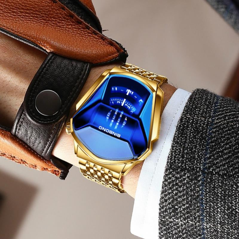 Spectacular 3D Men's Fashion Style Geometric Shape Case Business Quart ...