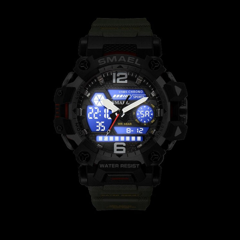 Cool Trend Dual Display Military Outdoor Sports Chronograph Men's Watc ...