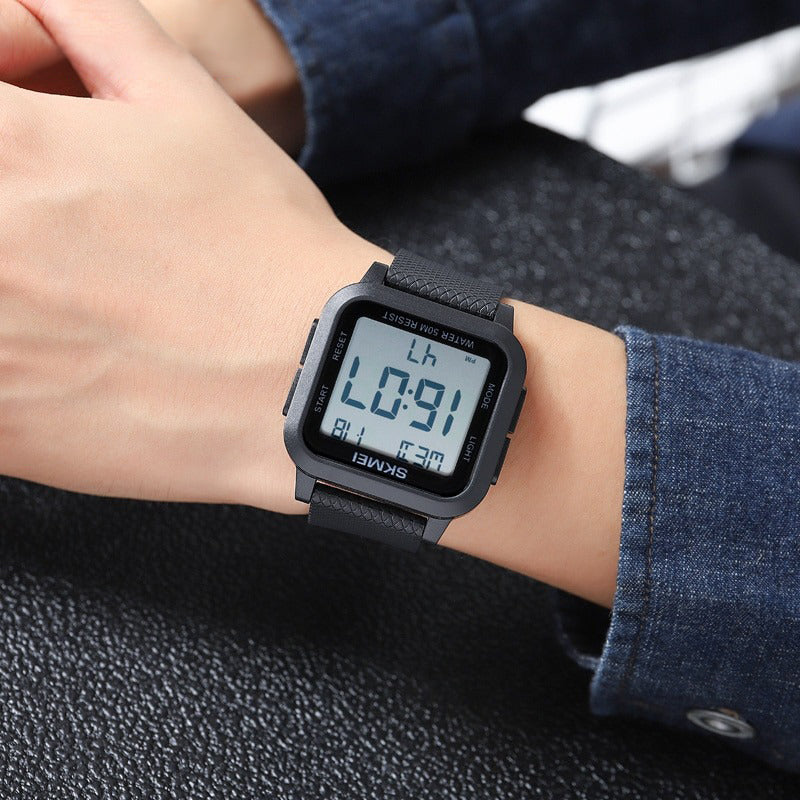 Multi-functional Men's Square Case Fashion Sports Chronograph Watches ...