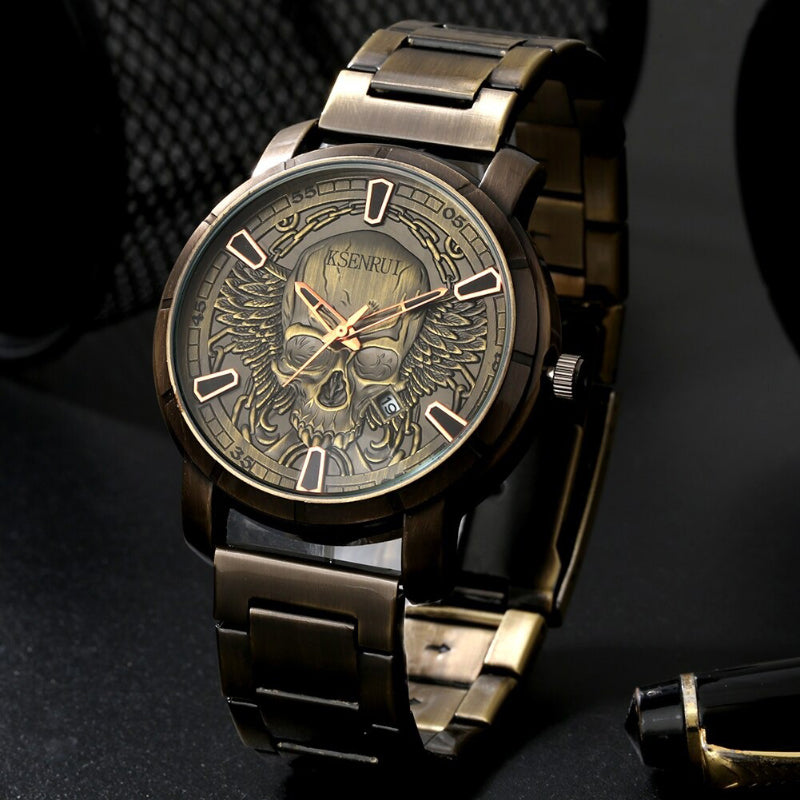 Cool Steampunk Retro Skeleton Skull Trend Quartz Watches – Inspire Watch