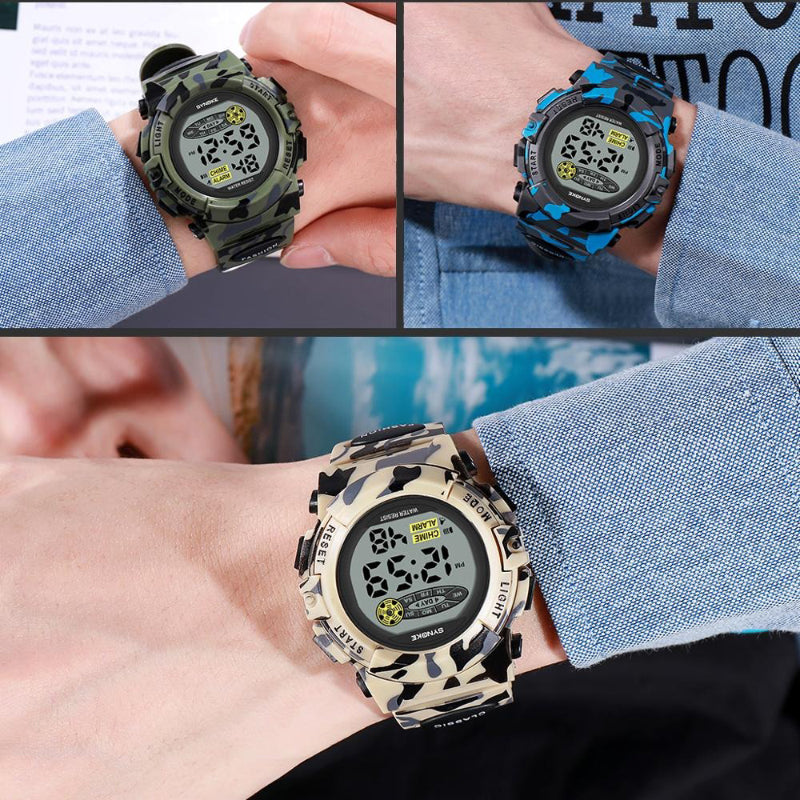Military Kid's Colorful Digital Camouflage Watches – Inspire Watch