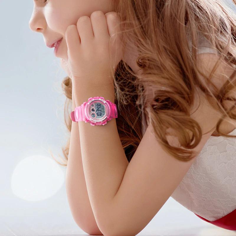 Bright Colored Digital Display Watch with LED Backlight For Kids ...