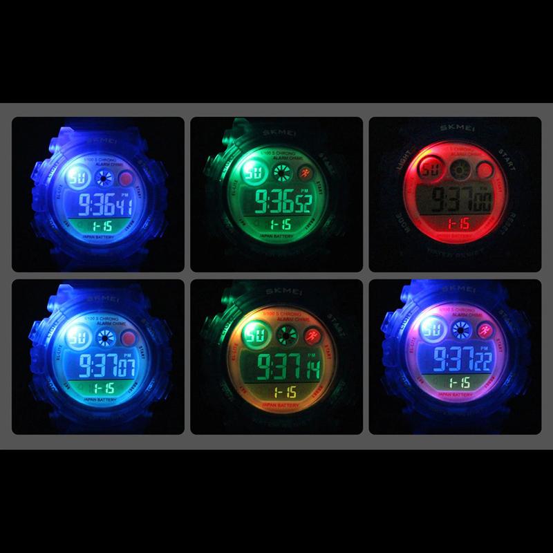 Colorful Digital Display Watch with LED Backlight For Kids – Inspire Watch