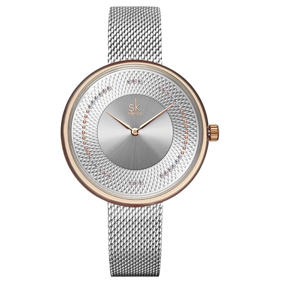 Creative Dial Design with Steel Mesh Strap Quartz Watch – Inspire Watch