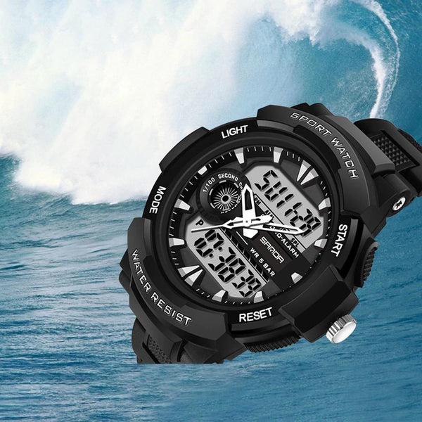 Multipurpose Digital Dual Time Display Chronograph Watch – Inspire Watch