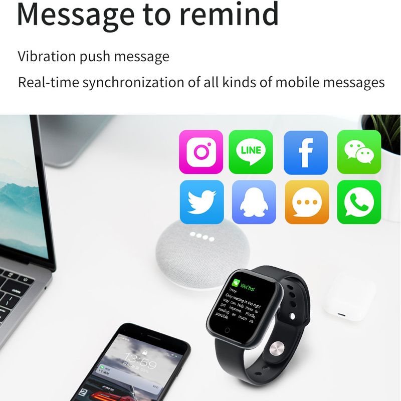 Simple Bluetooth Water-resistant Smartwatch – Inspire Watch