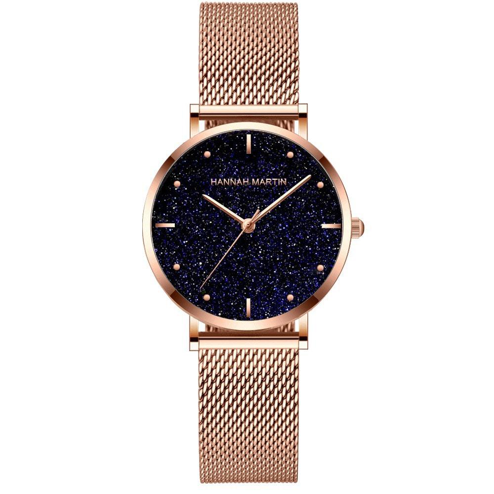 Ultra-Thin Stainless Steel Mesh Band Wristwatch For Women – Inspire Watch