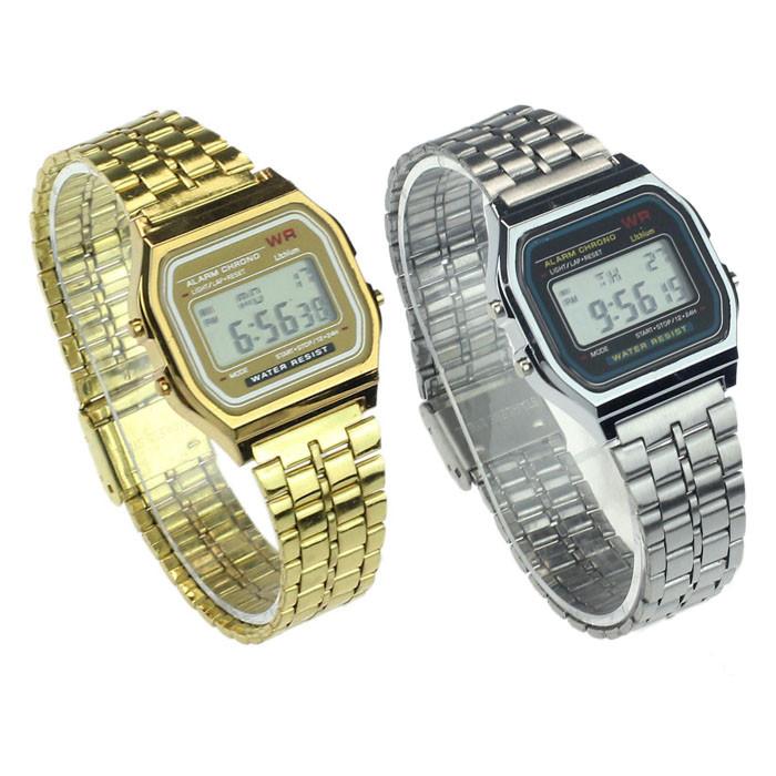 Stainless Steel Digital LED Wrist Watch – Inspire Watch
